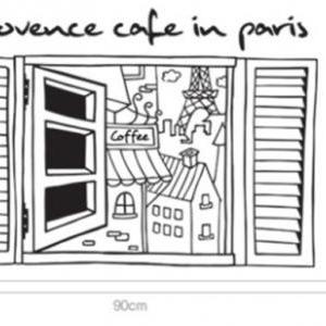 Window Of Paris Vinyl Wall Decal Sticker Living Room Bed Room Art Home ...