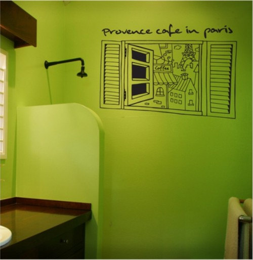 Window Of Paris Vinyl Wall Decal Sticker Living Room Bed Room Art Home ...
